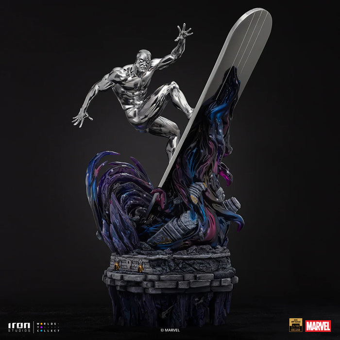 IRON Studios: Marvel Infinity Gauntlet - Silver Surfer Diorama Deluxe ...