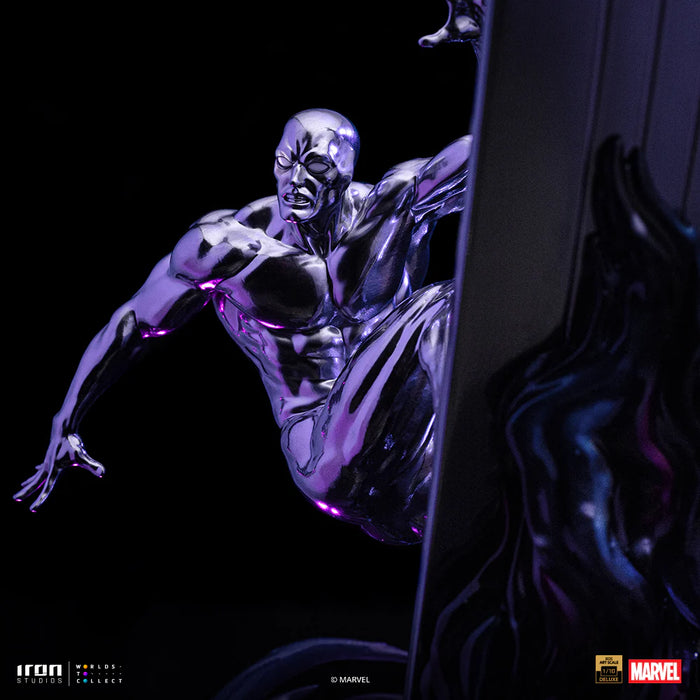 IRON Studios: Marvel Infinity Gauntlet - Silver Surfer Diorama Deluxe ...