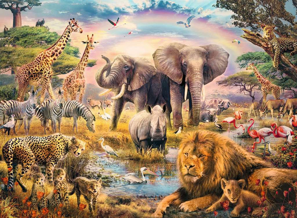 Ravensburger Rompecabezas: Animales de Africa Kids XXL 100 piezas ...