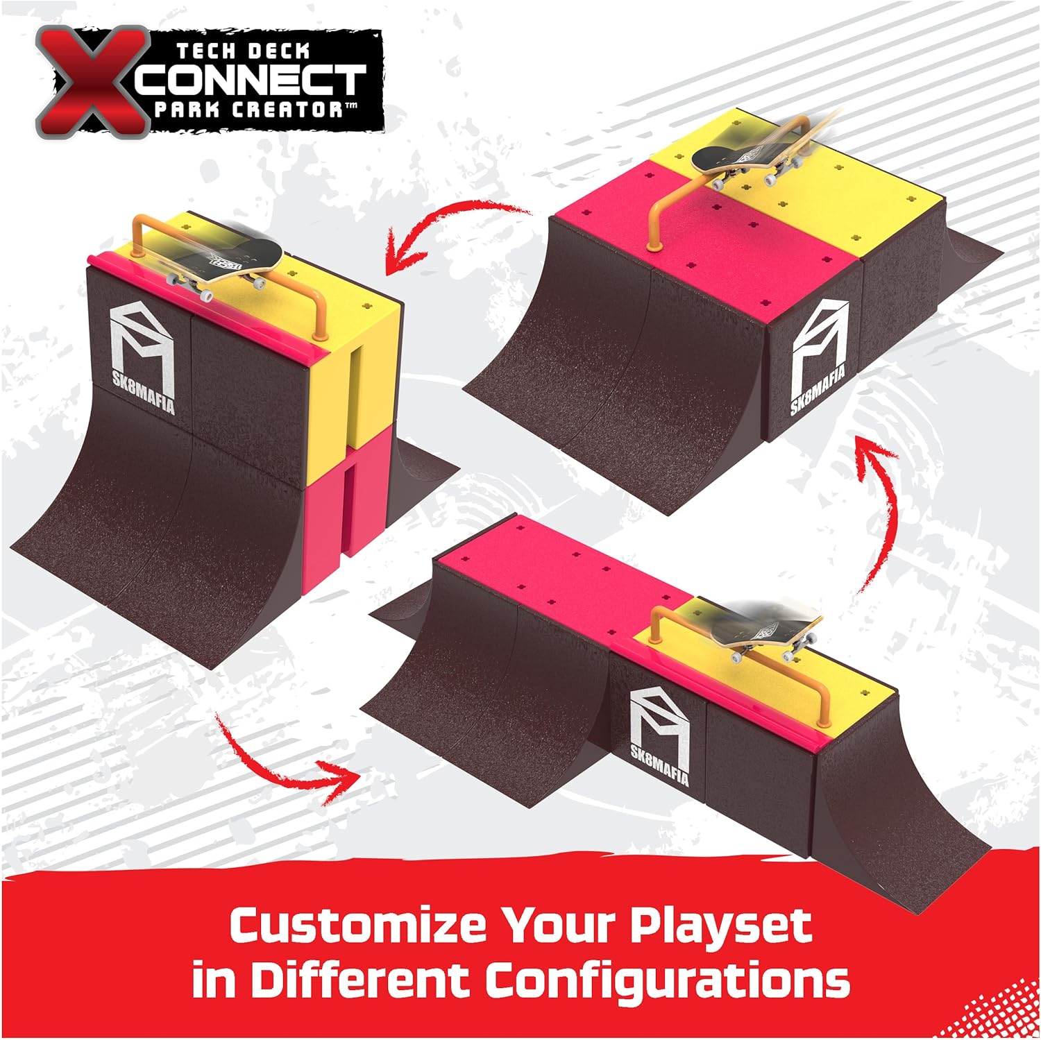 Tech Deck: Set De Rampas X Connect - Vert Wall 2.0 Sk8Mafia — Distrito Max