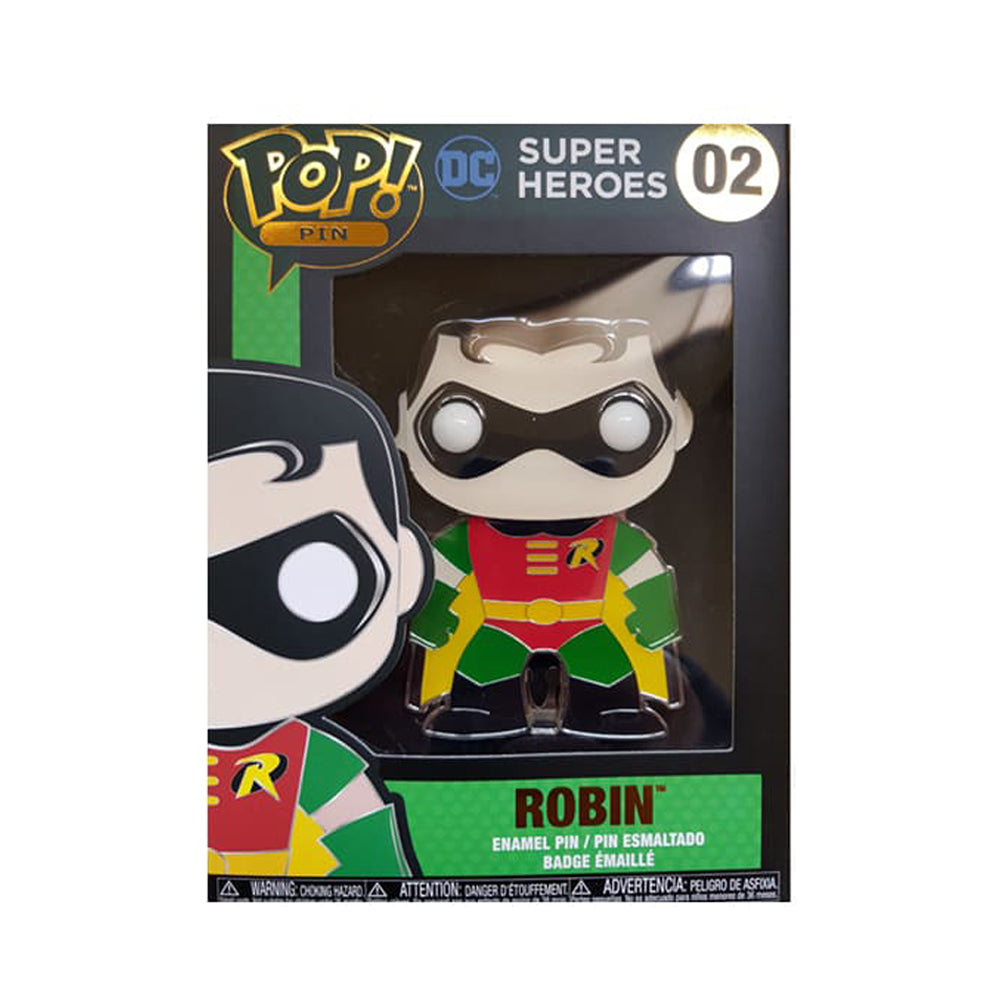 Funko Pop Pin: DC Super Heroes - Robin Pin Esmaltado — Distrito Max