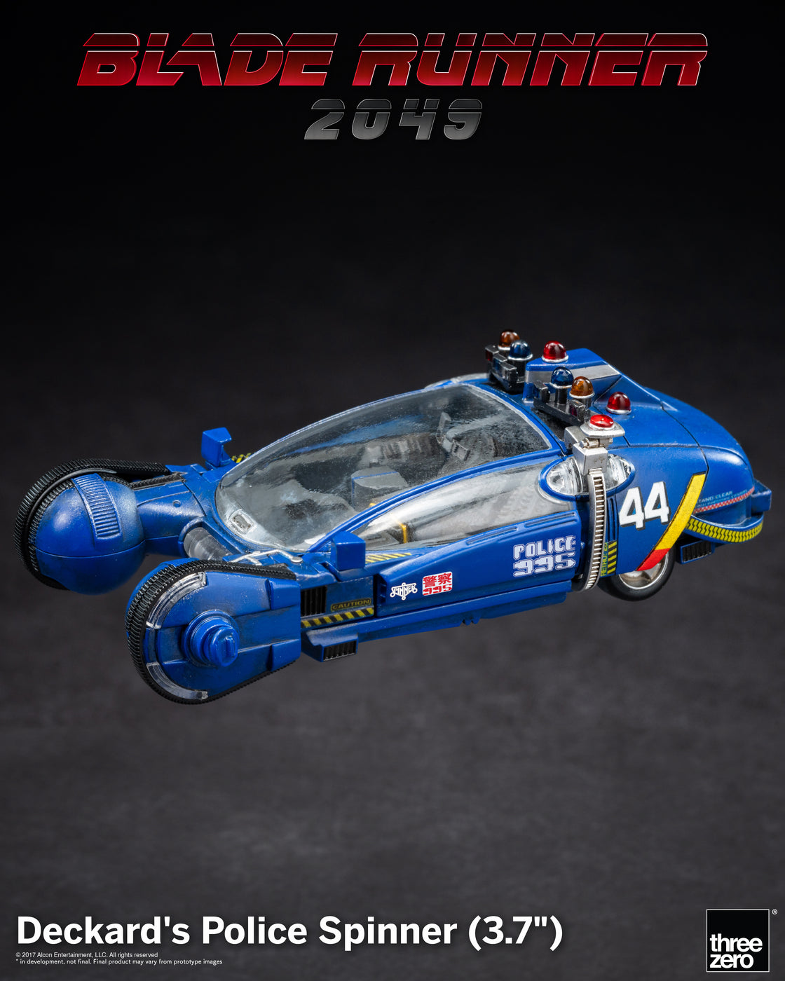 Threezero: Blade Runner 2049 - Deckard'S Police Spinner 3.7 Pulgadas ...