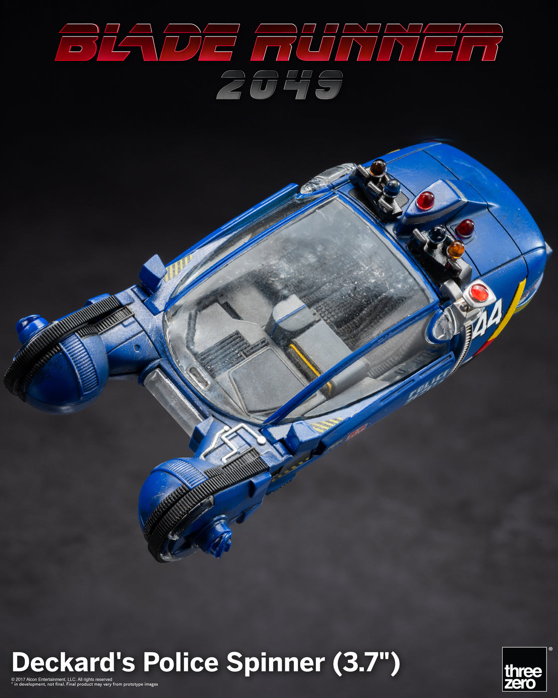 Threezero: Blade Runner 2049 - Deckard'S Police Spinner 3.7 Pulgadas ...