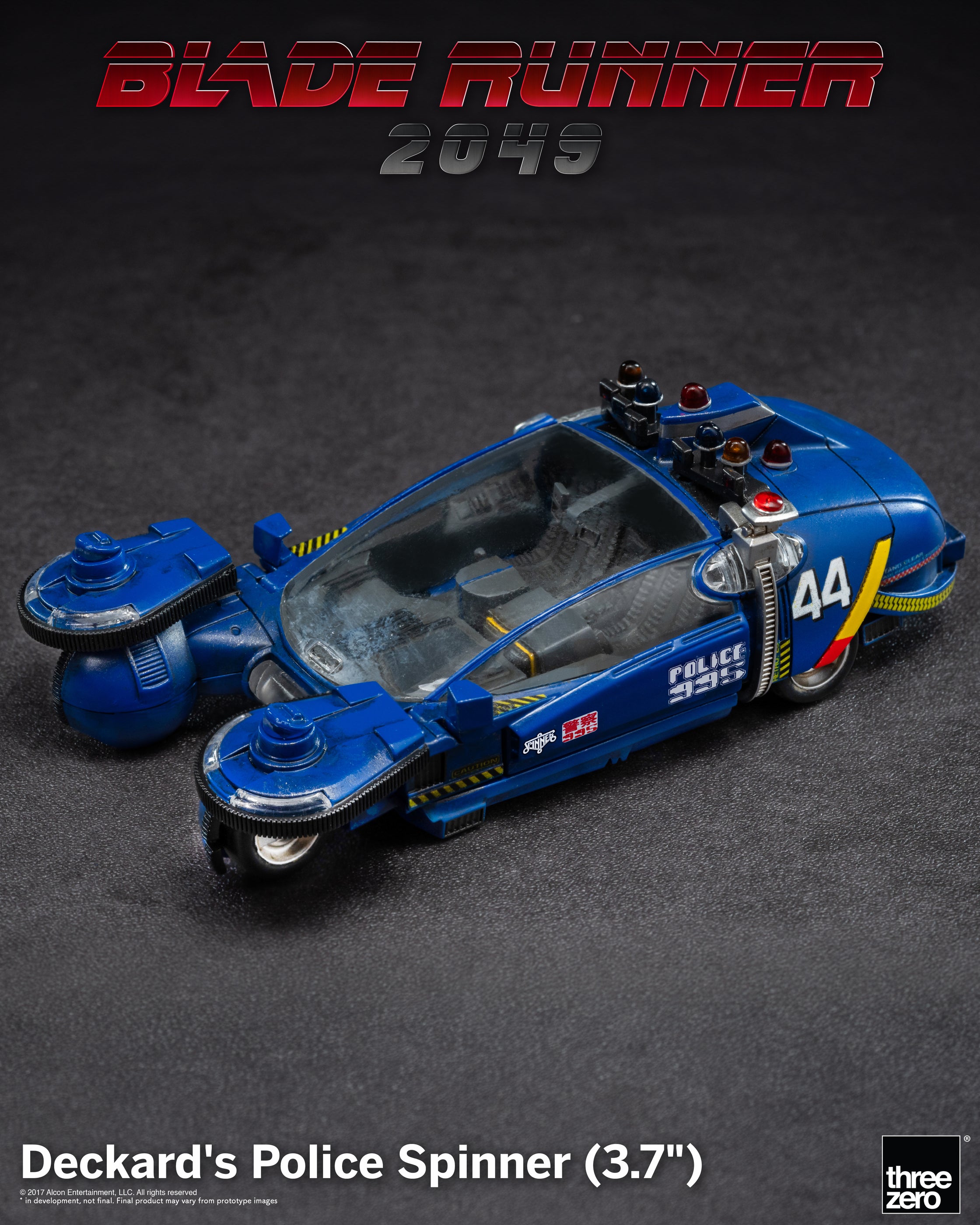 Threezero: Blade Runner 2049 - Deckard'S Police Spinner 3.7 Pulgadas ...