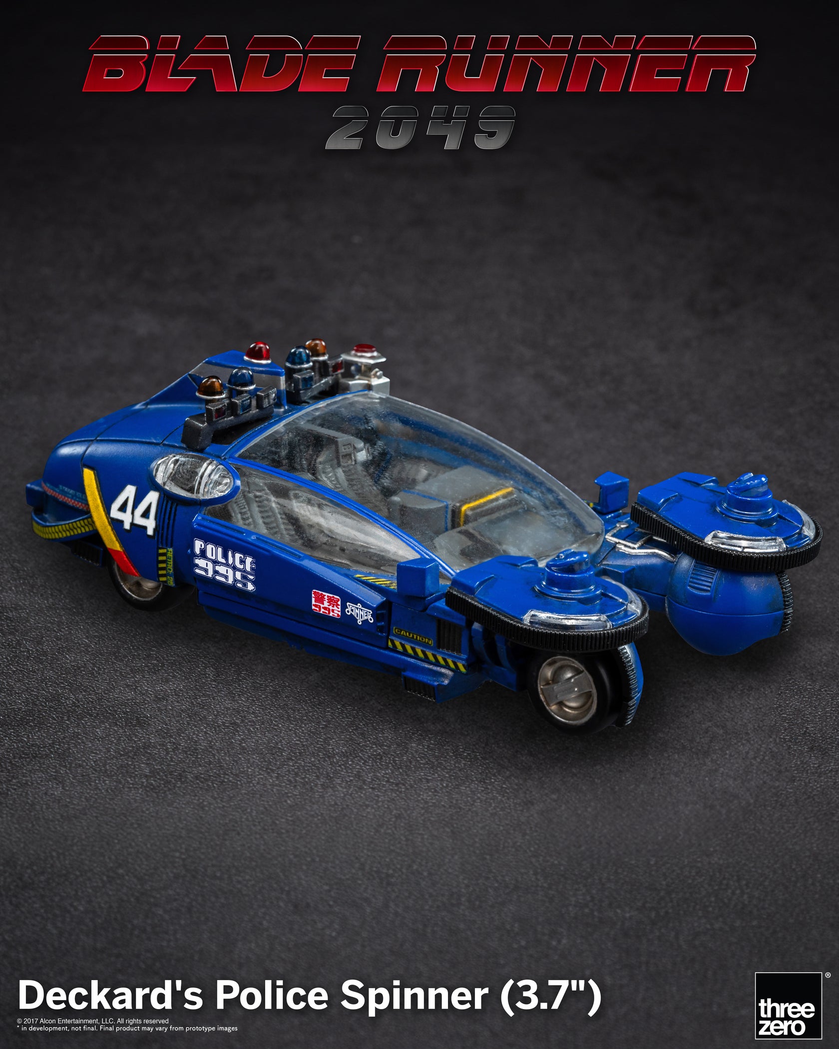 Threezero: Blade Runner 2049 - Deckard'S Police Spinner 3.7 Pulgadas ...