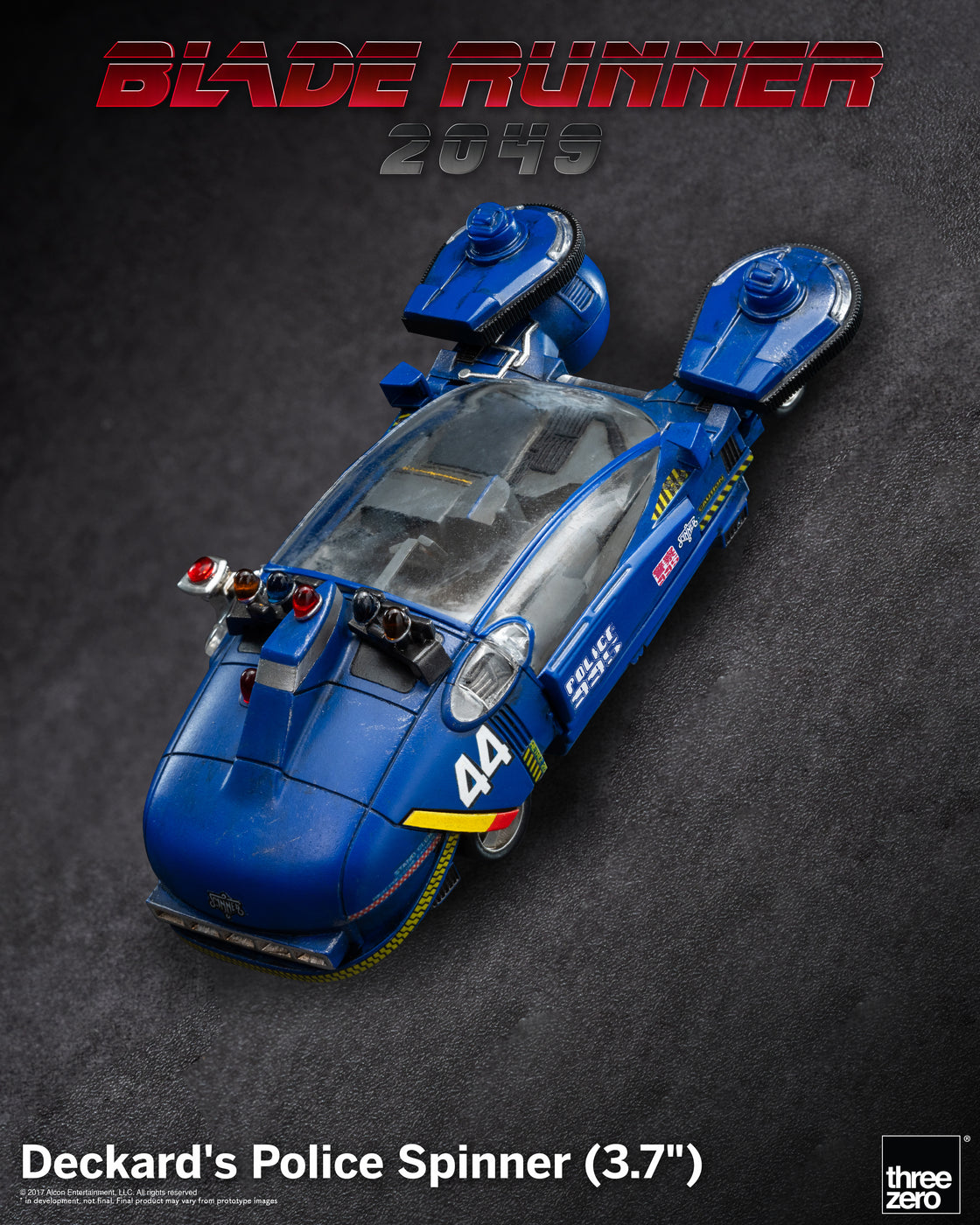 Threezero: Blade Runner 2049 - Deckard'S Police Spinner 3.7 Pulgadas ...