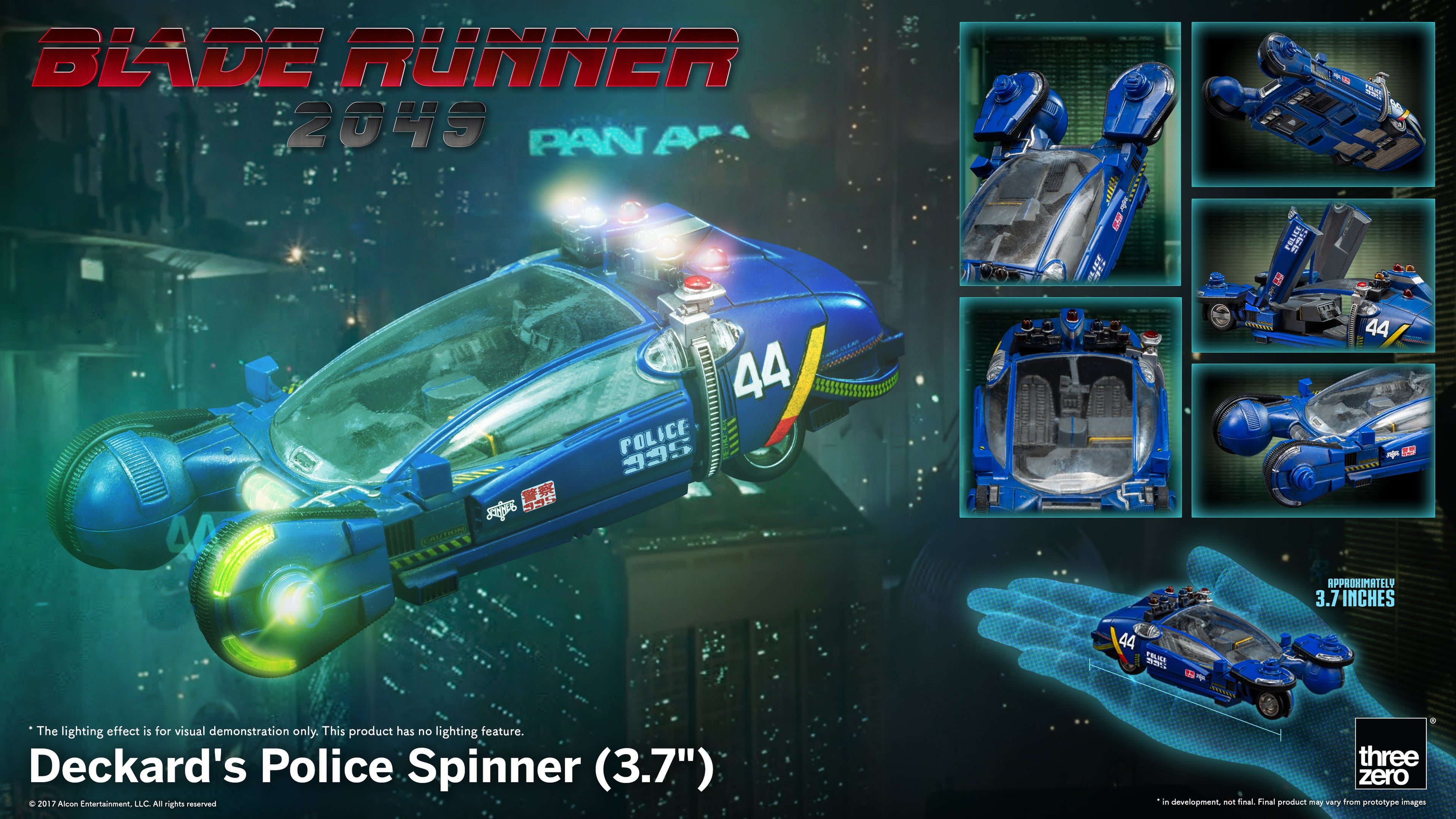 Threezero: Blade Runner 2049 - Deckard'S Police Spinner 3.7 Pulgadas ...