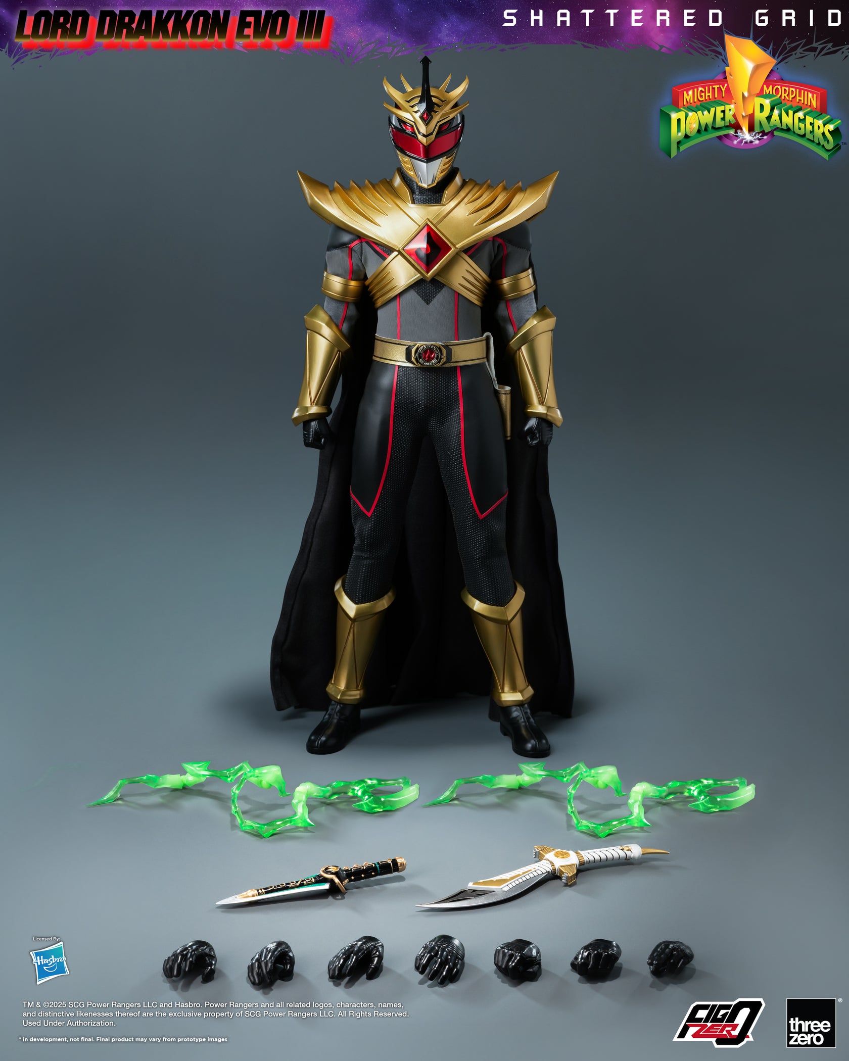 Threezero Figzero: Mighty Morphin Power Rangers Shattered Grid - Lord ...