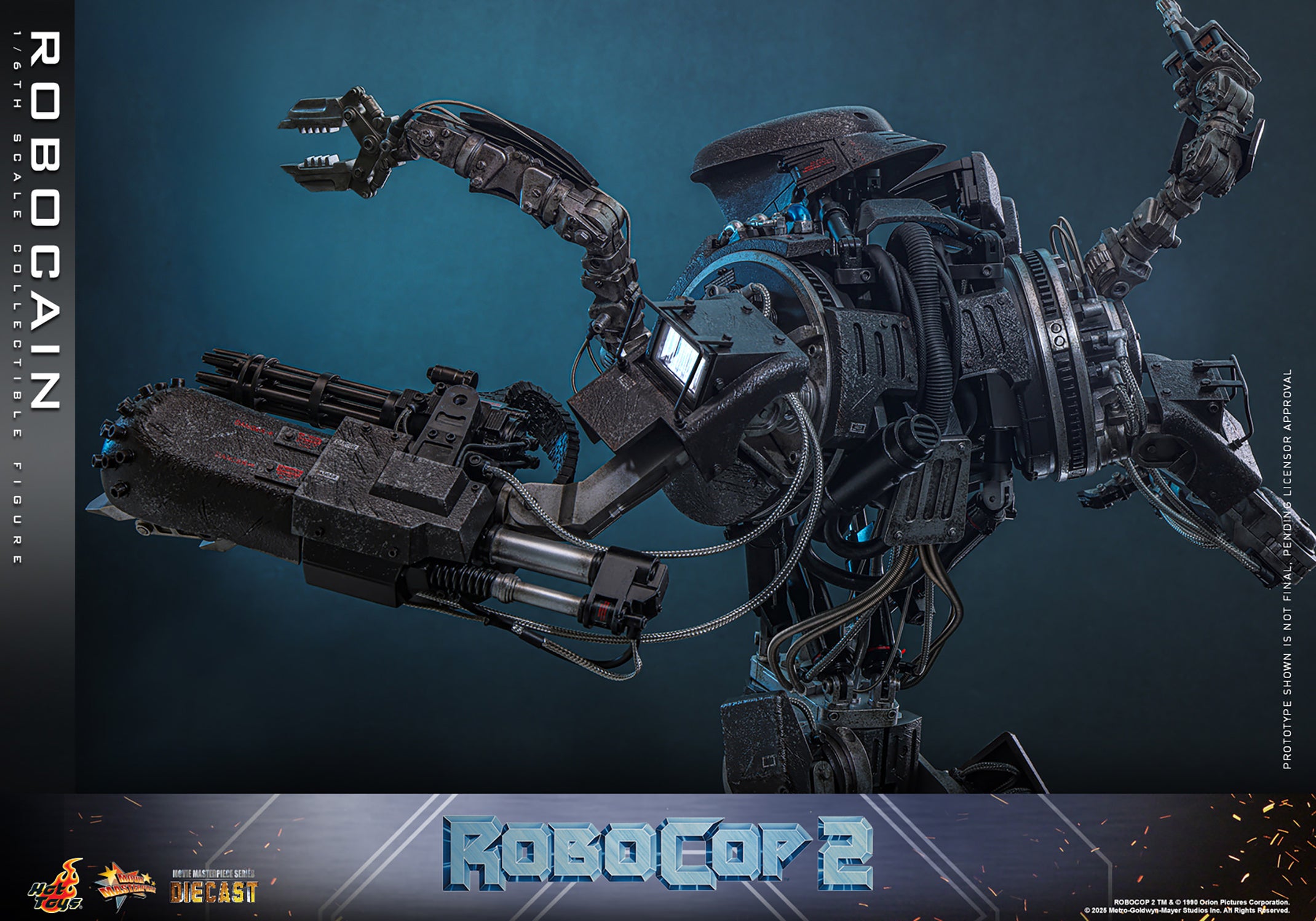 Hot Toys Movie Masterpiece Series Diecast: RoboCop - RoboCain Escala 1 ...