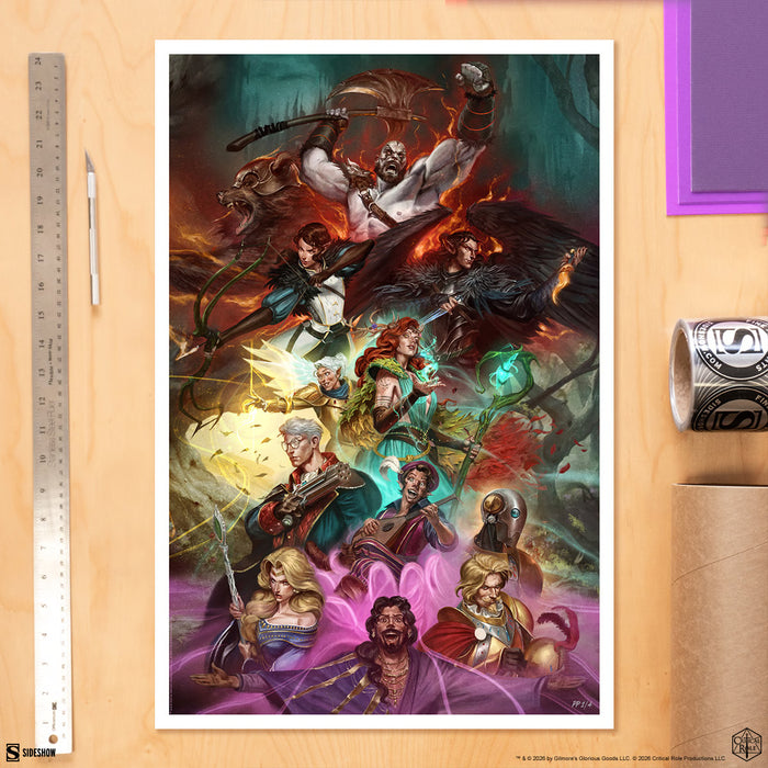 Sideshow Art Print: Critical Role - Vox Machina Litografia — Distrito Max