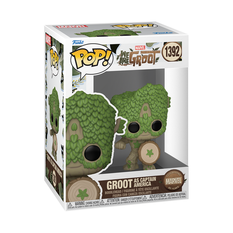 Funko Pop Marvel: Todos Somos Groot - Capitan America — Distrito Max